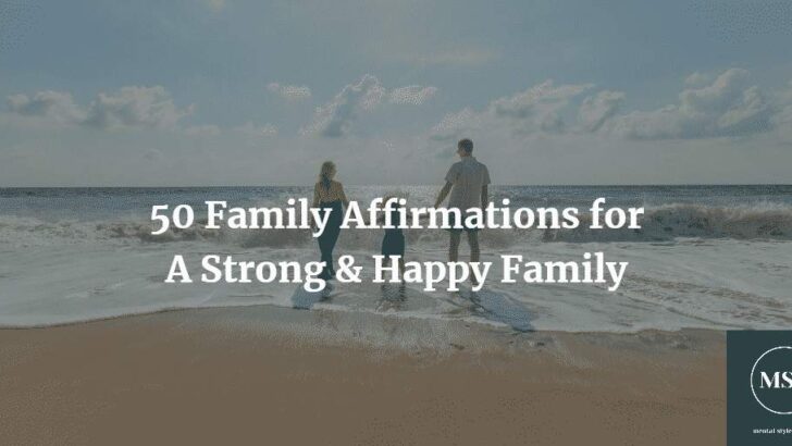 50+ Family Affirmations for A Strong and Happy Family (+FREE Printable ...