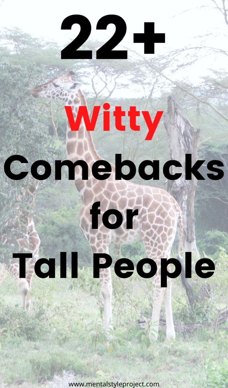 22+ Witty Comebacks For Tall People!